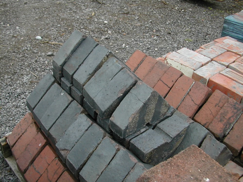 Blue brick coping | Ben's Tiles and Reclamation Ltd