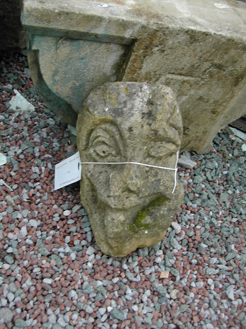 Stone carved face | Ben's Tiles and Reclamation Ltd